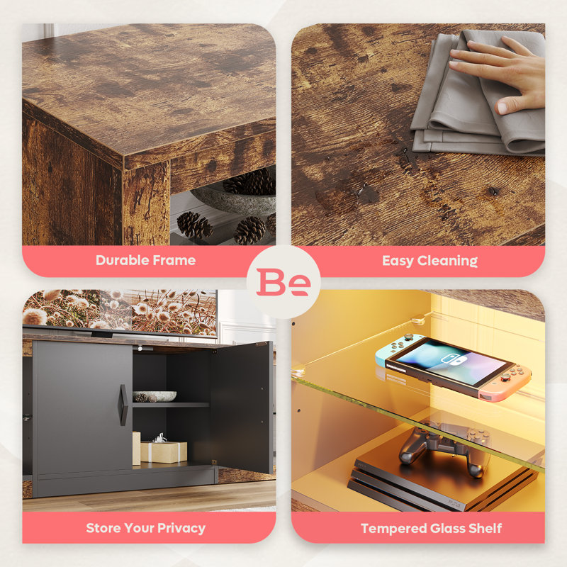 17 Stories Daisey 70" TV Stand for TVs up to 75", Media Console with ...