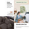 Ebern Designs Modular Large 7 Seats Corner Sectional Sofa Comfy Cloud ...