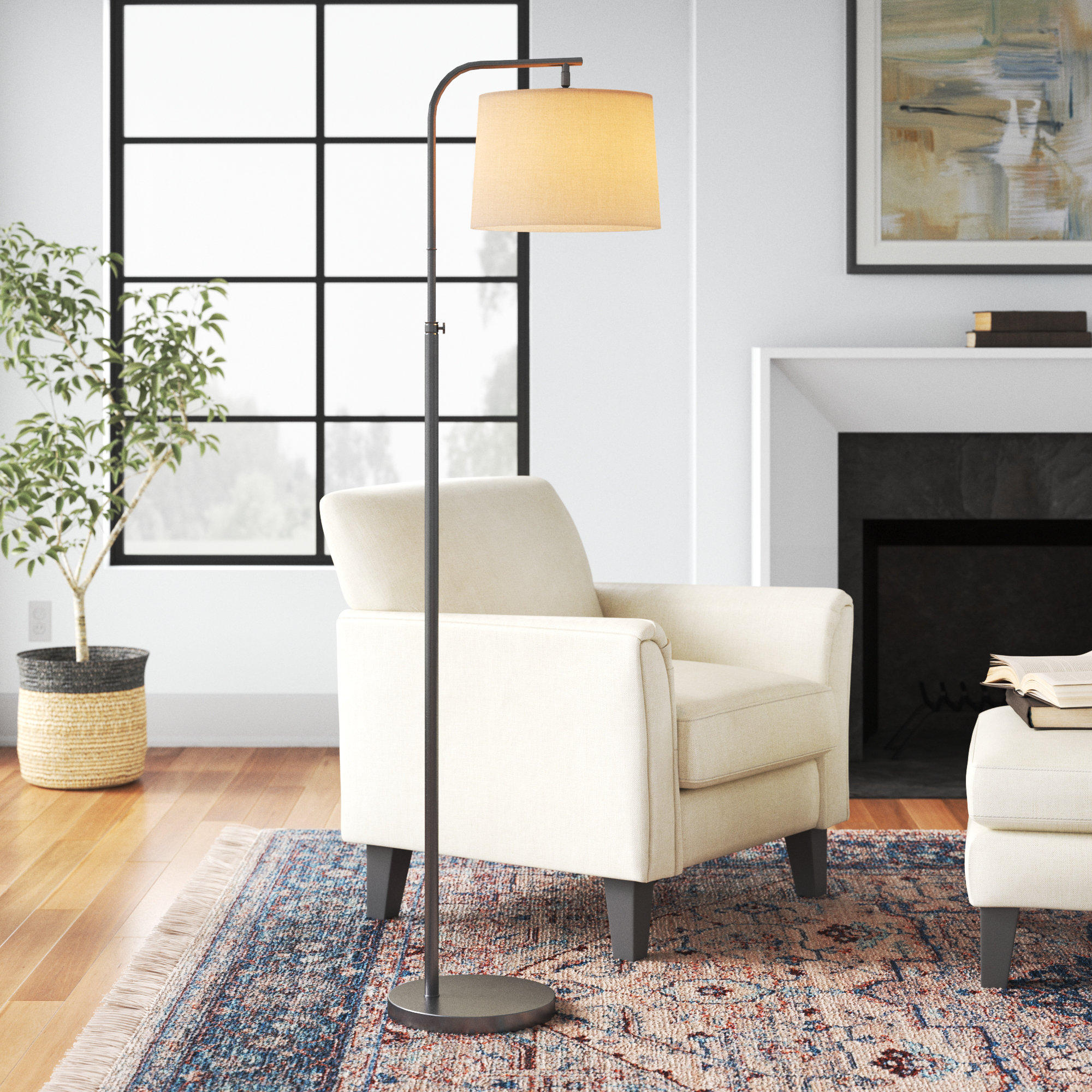 Latitude Run® Alecxander 65" Arched Floor Lamp & Reviews - Wayfair Canada