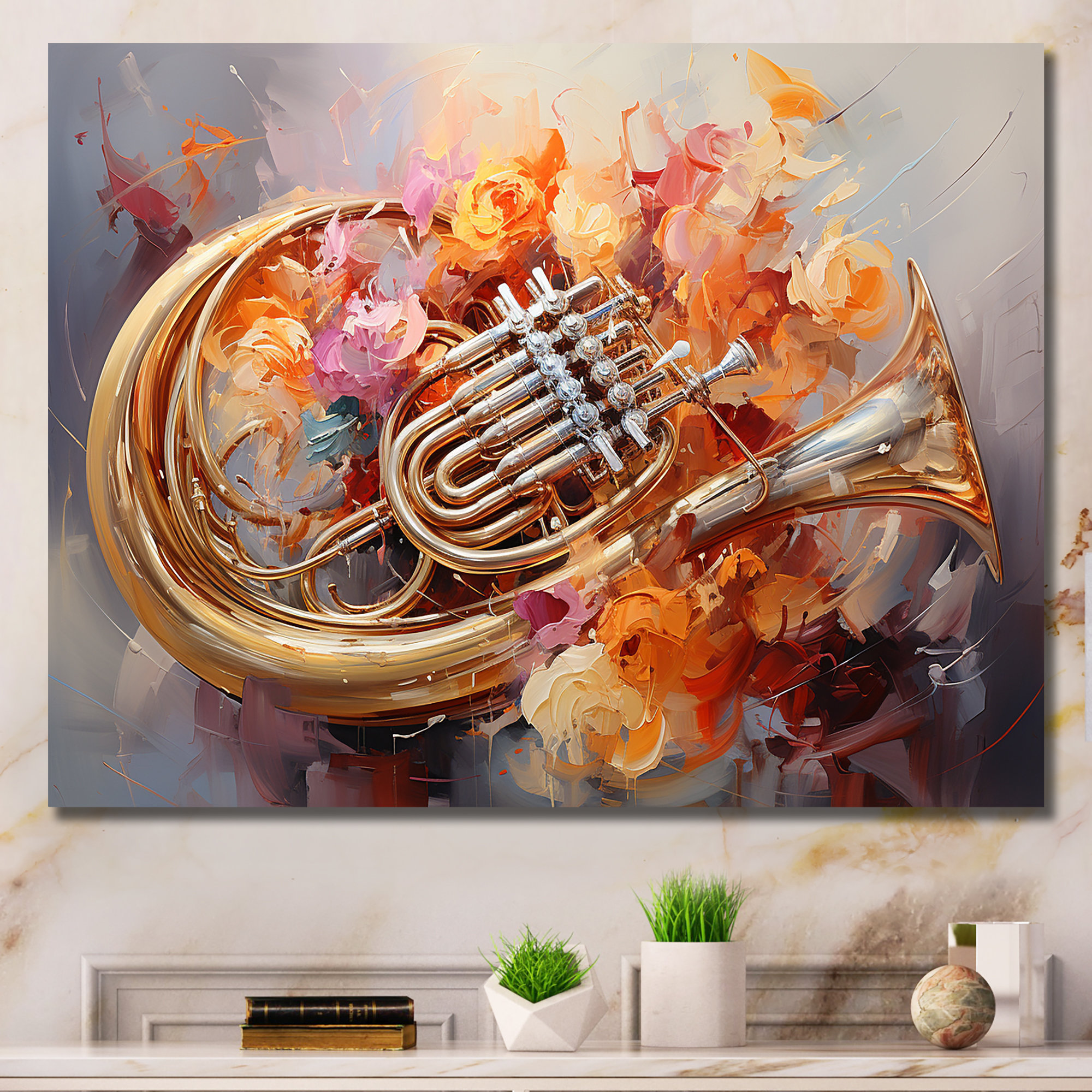 Red Barrel Studio Tubas Embrace Grand A Broad Golden Arc I - Music Wall ...