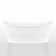 Wetstyle Cloud 62" x 29.875" Freestanding Soaking Solid Surface Bathtub ...