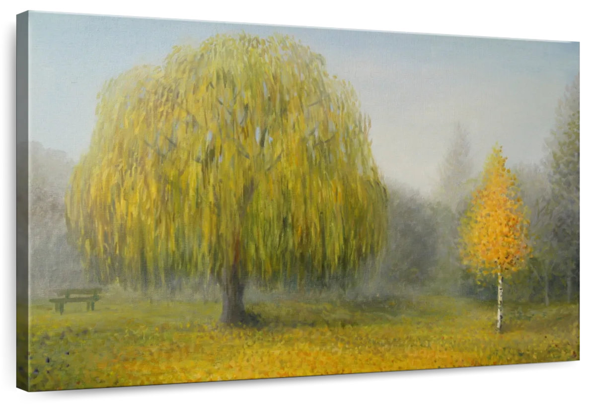 Union Rustic Misty Willow Tree Painting - Wayfair Canada