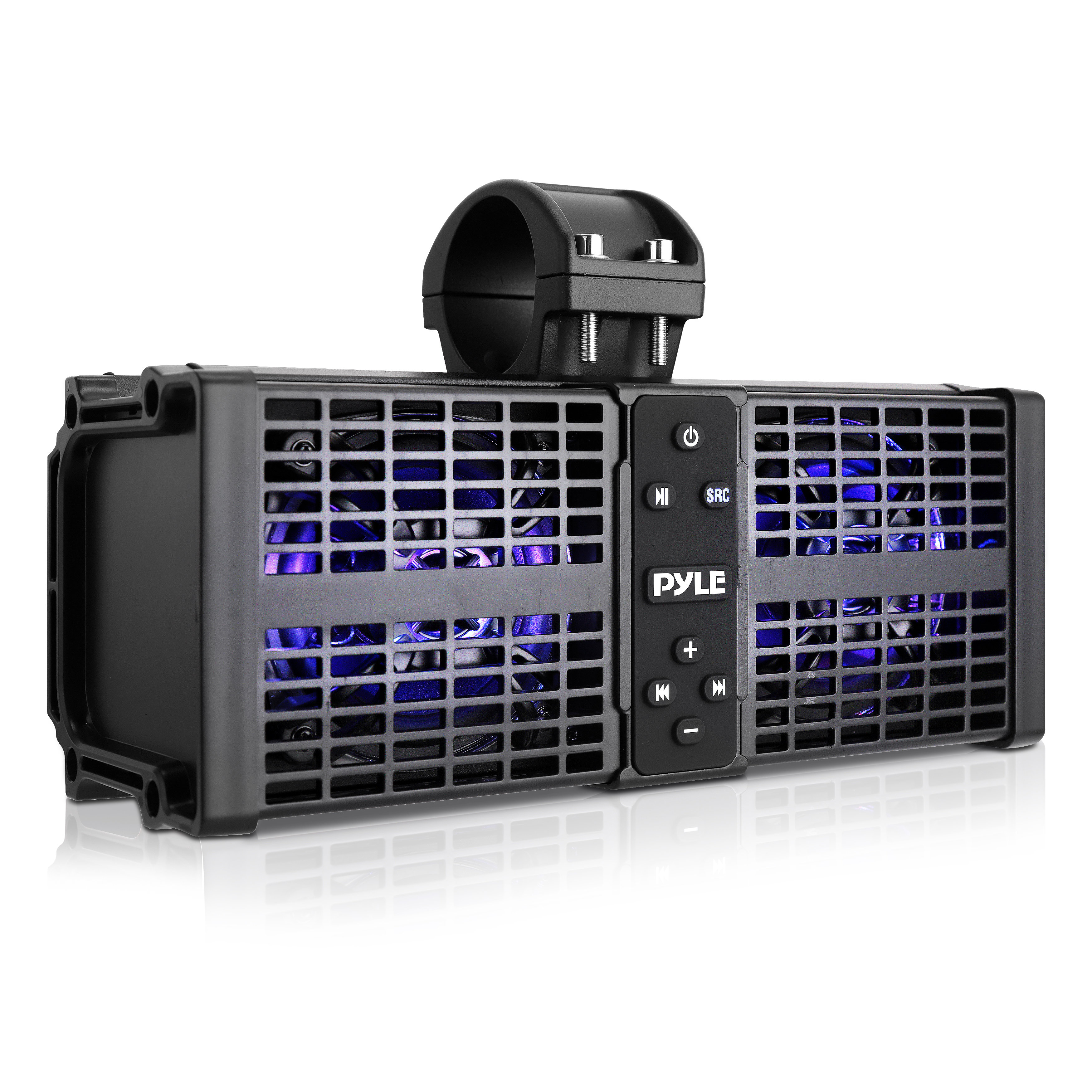 Pyle 11” Powered Atv/Utv Soundbar System - Built-In Class D Stereo ...