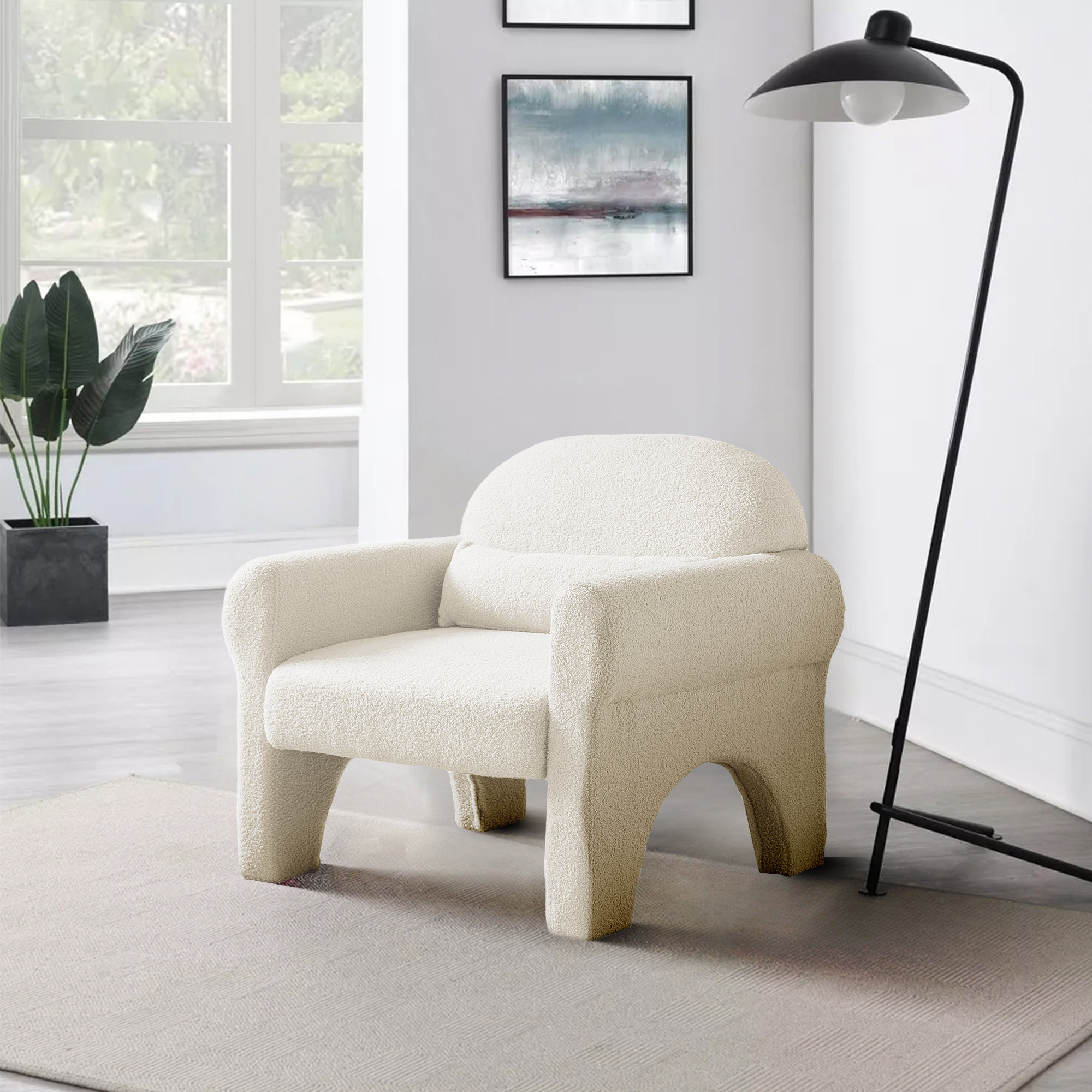 Wrought Studio™ Jaryl 34.31'' Wide Upholstered Armchair | Wayfair