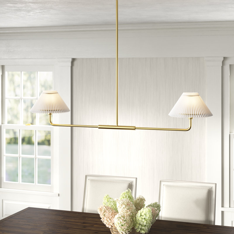 Birch Lane™ Pearson 2 - Light Dimmable Modern Linear Chandelier ...