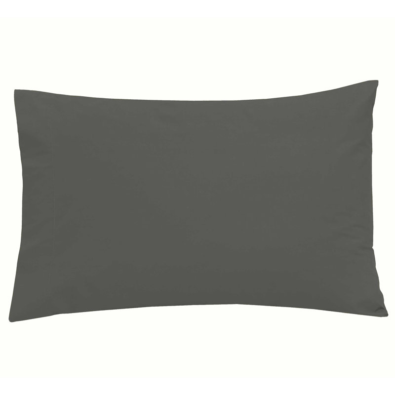 17 Stories Marcourt Deluxe Charcoal Cotton Blend Pillow Case Pack ...