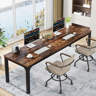 17 Stories Alyzia 78.8'' W Rectangle Computer Desk & Reviews | Wayfair