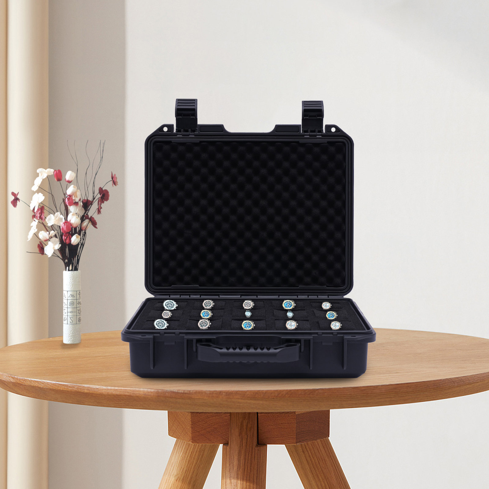Rebrilliant 15-slot Waterproof Watch Box | Wayfair