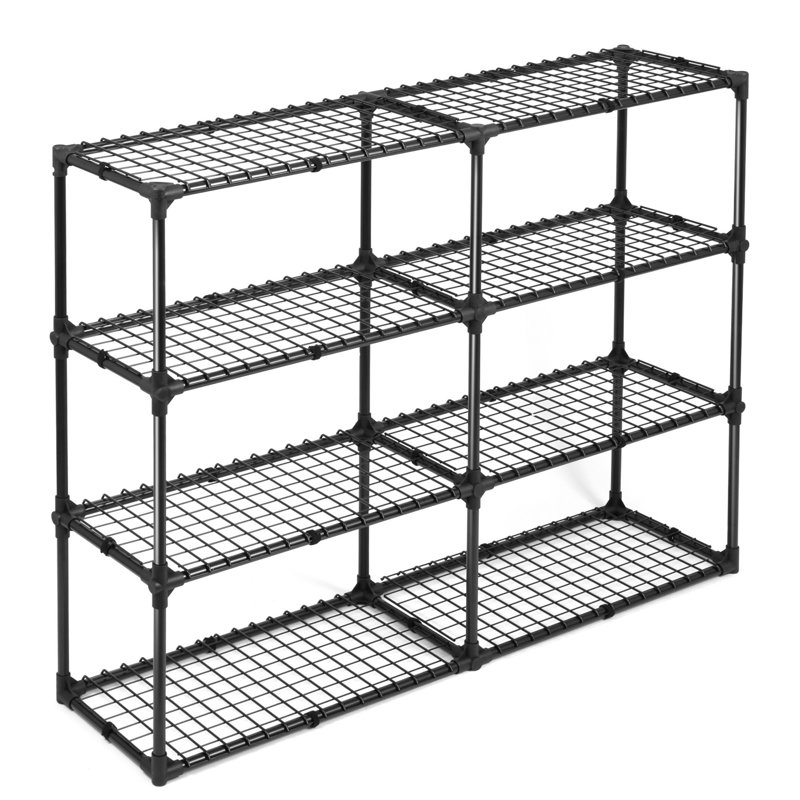 Rebrilliant 4-SHELF WIRE RACK WITH COVER(2PACK) | Wayfair