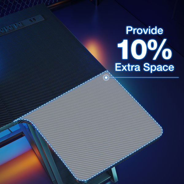 Inbox Zero Marianno L-shaped Gaming Desk with Recessed Power Outlets ...