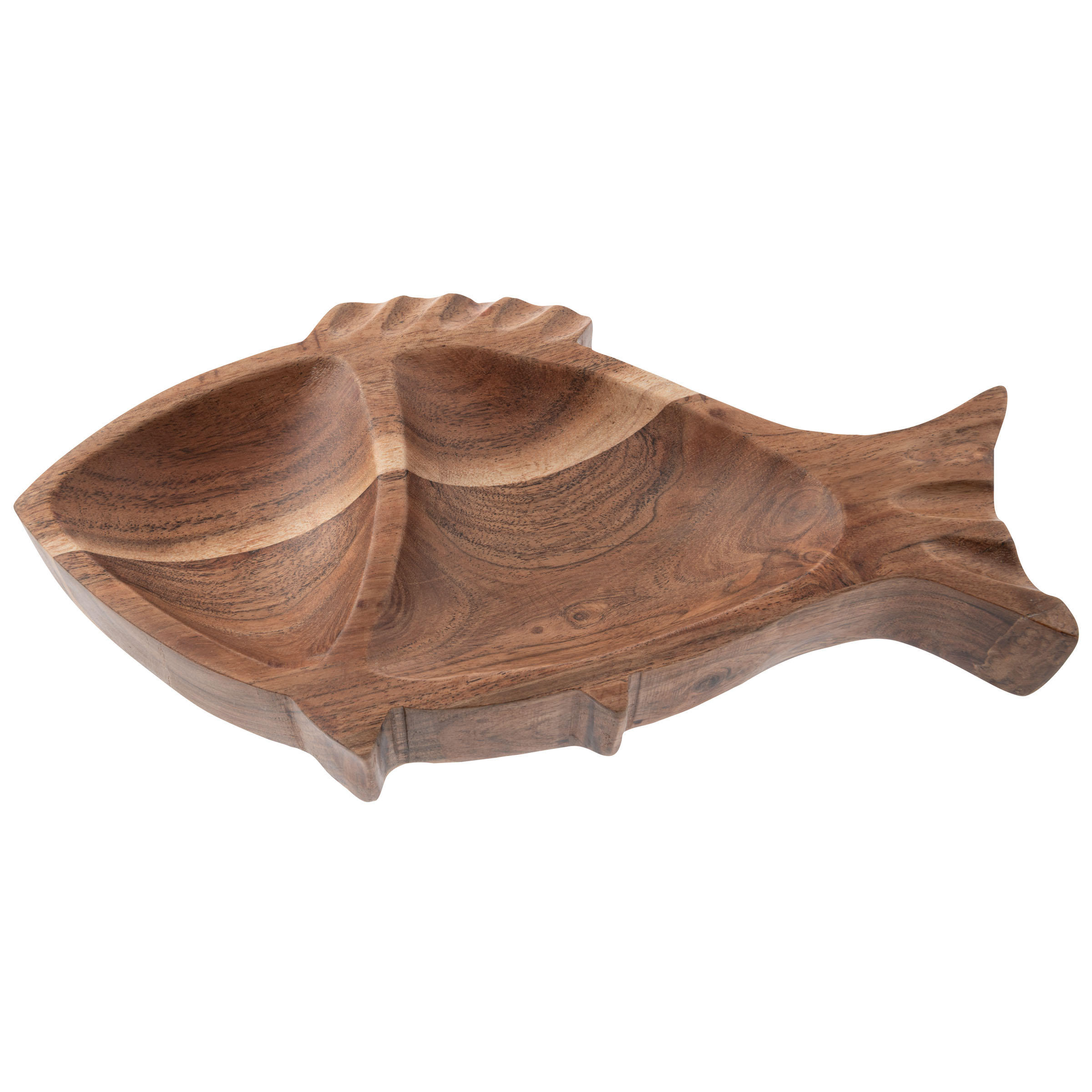 Beachcrest Home™ Wood Shaped Serving Bowl Fish | Wayfair