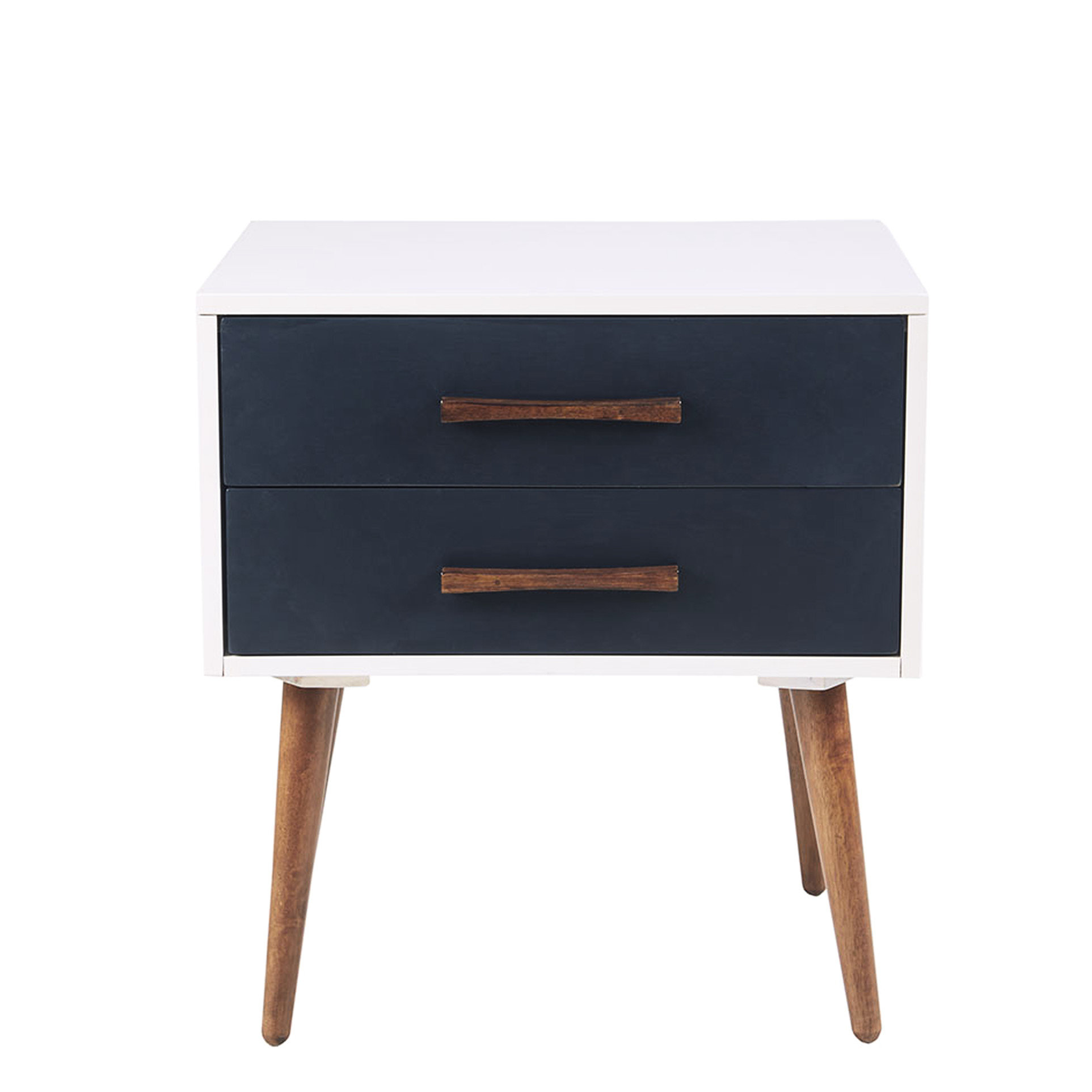 Corrigan Studio® Attractive Living Room Nightstand Table - & Navy ...