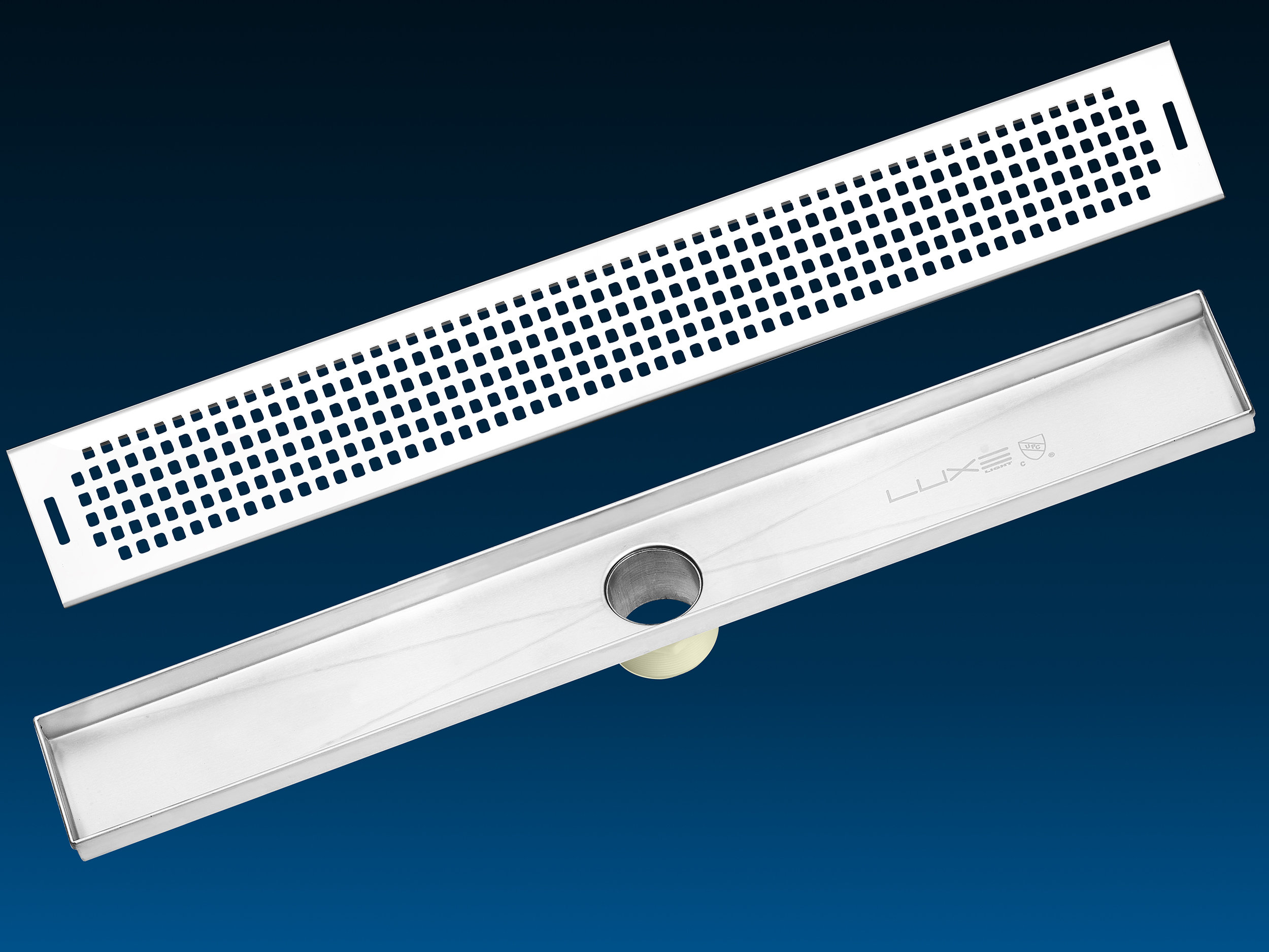 LUXE Linear Drains Linear Grid Shower Drain | Wayfair