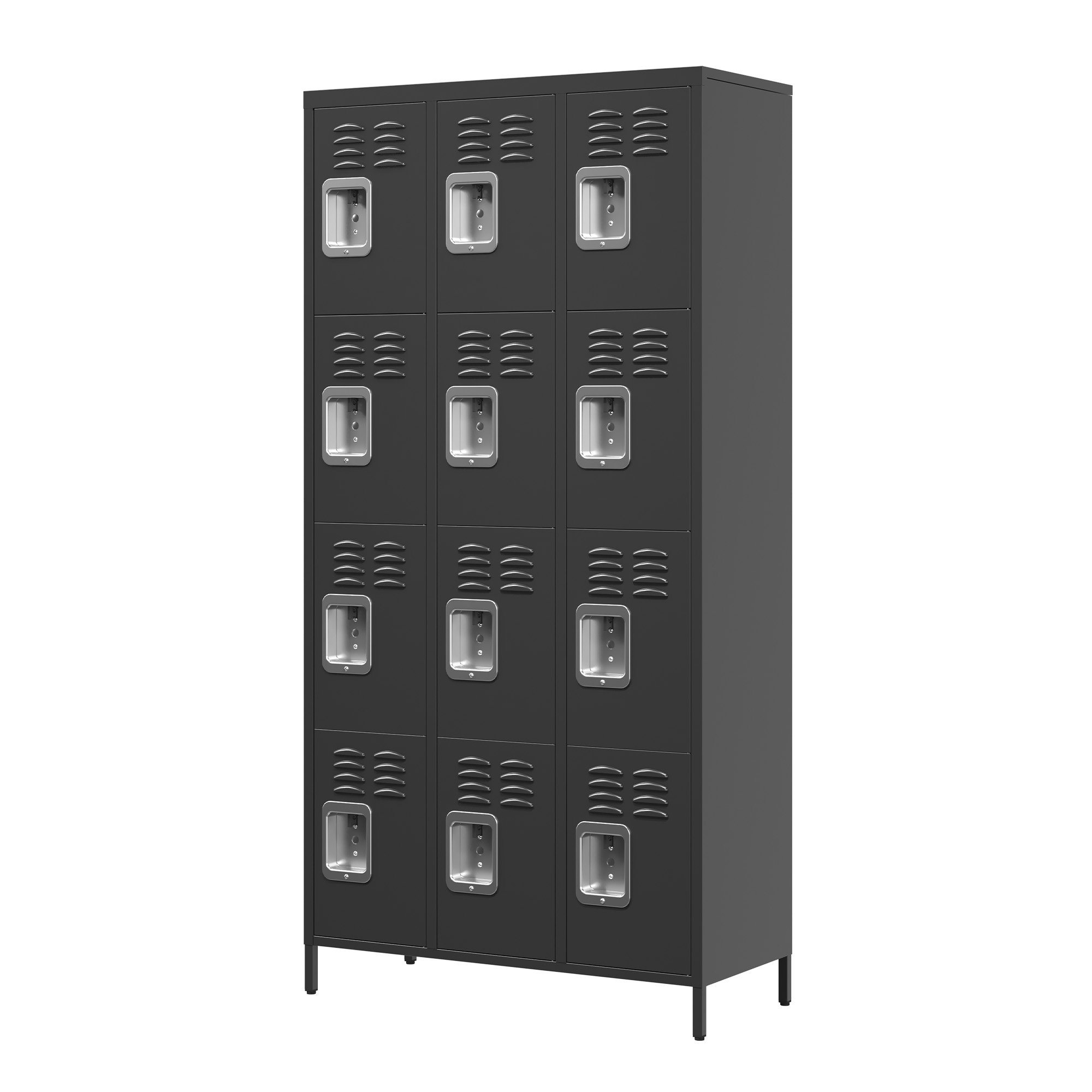 Element Ace 72-Inch Tall Metal Lockers with 12 Doors for Employees ...
