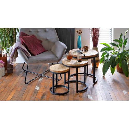 Mistana Searfoss 3 Piece Nest of Tables & Reviews | Wayfair.co.uk