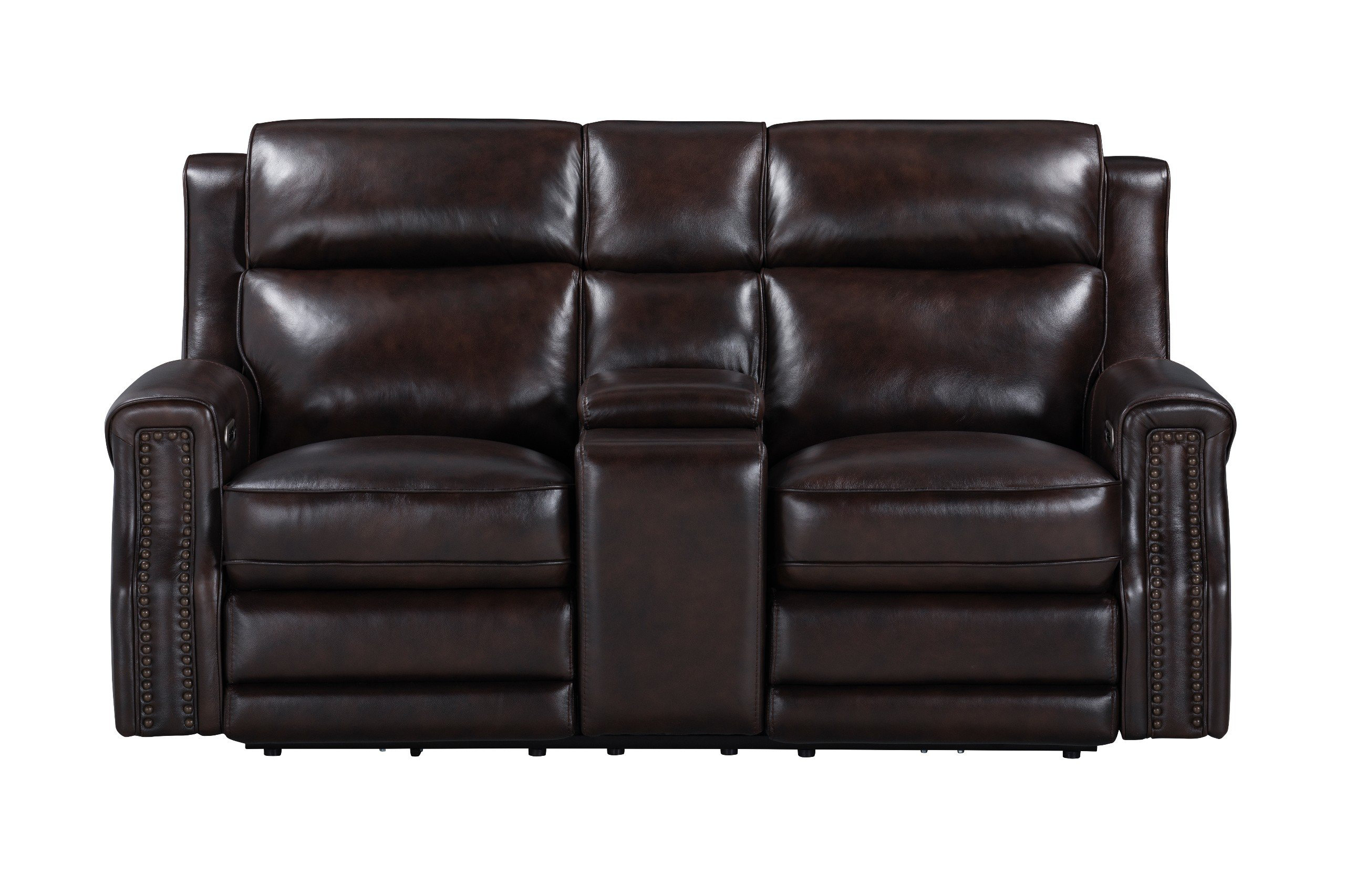 Ebern Designs Power Reclining Tilt Console Loveseat | Wayfair