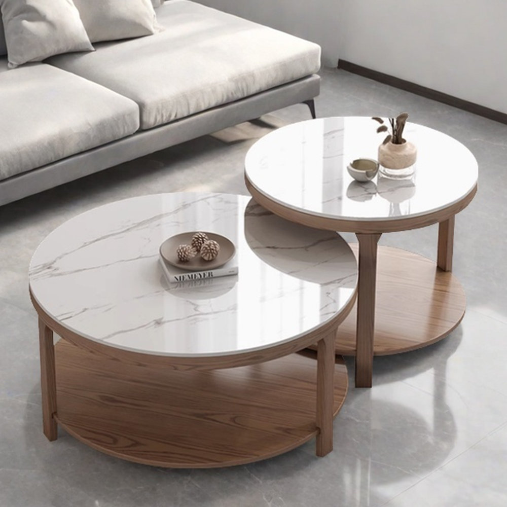dinlin home Design sense rock plate coffee table set | Wayfair