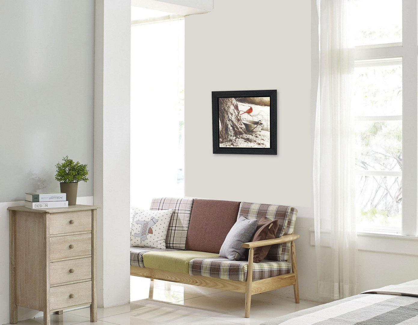 Lark Manor™ "Country Cardinal" By John Rossini, Printed Wall Art, Ready ...