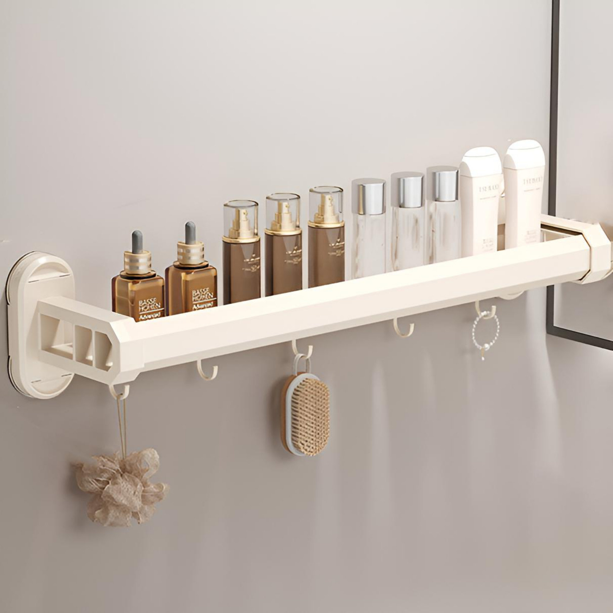 Hokku Designs Bathroom Storage Rack Without Perforation, Bathroom Wall ...