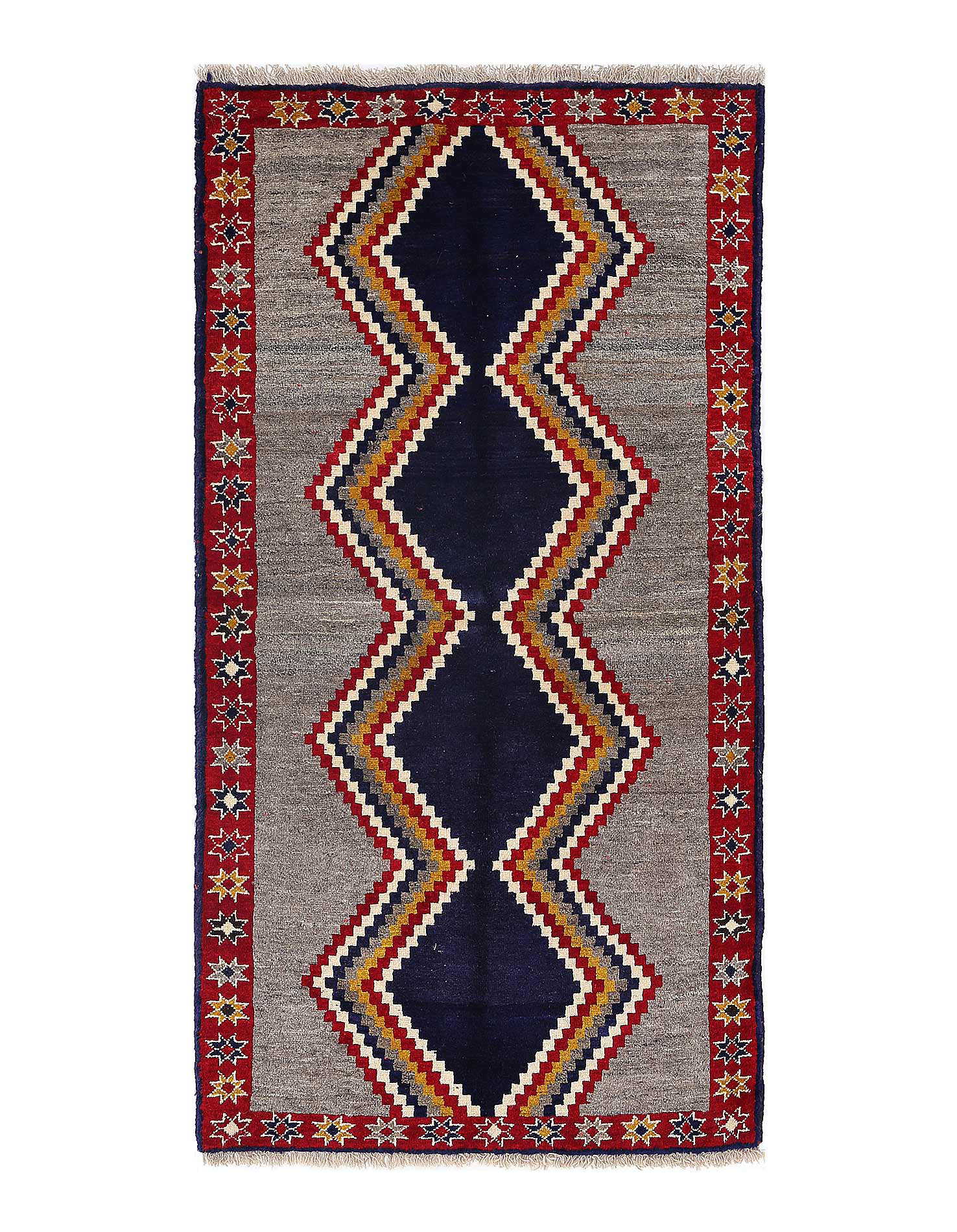 Union Rustic Persian Hand knotted Gabbeh rug 3'X 6' | Wayfair