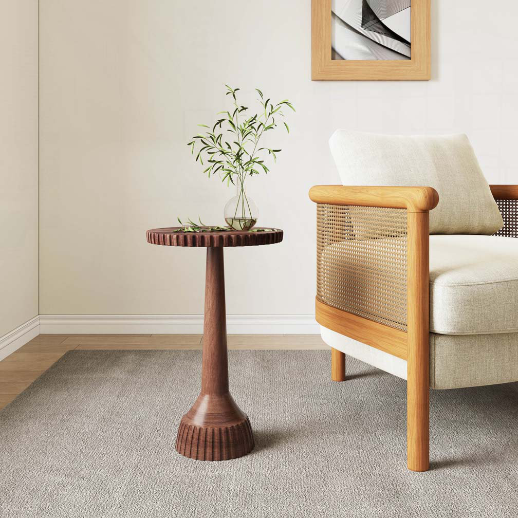 Lark Manor™ Mango Wood Round End Table | Wayfair