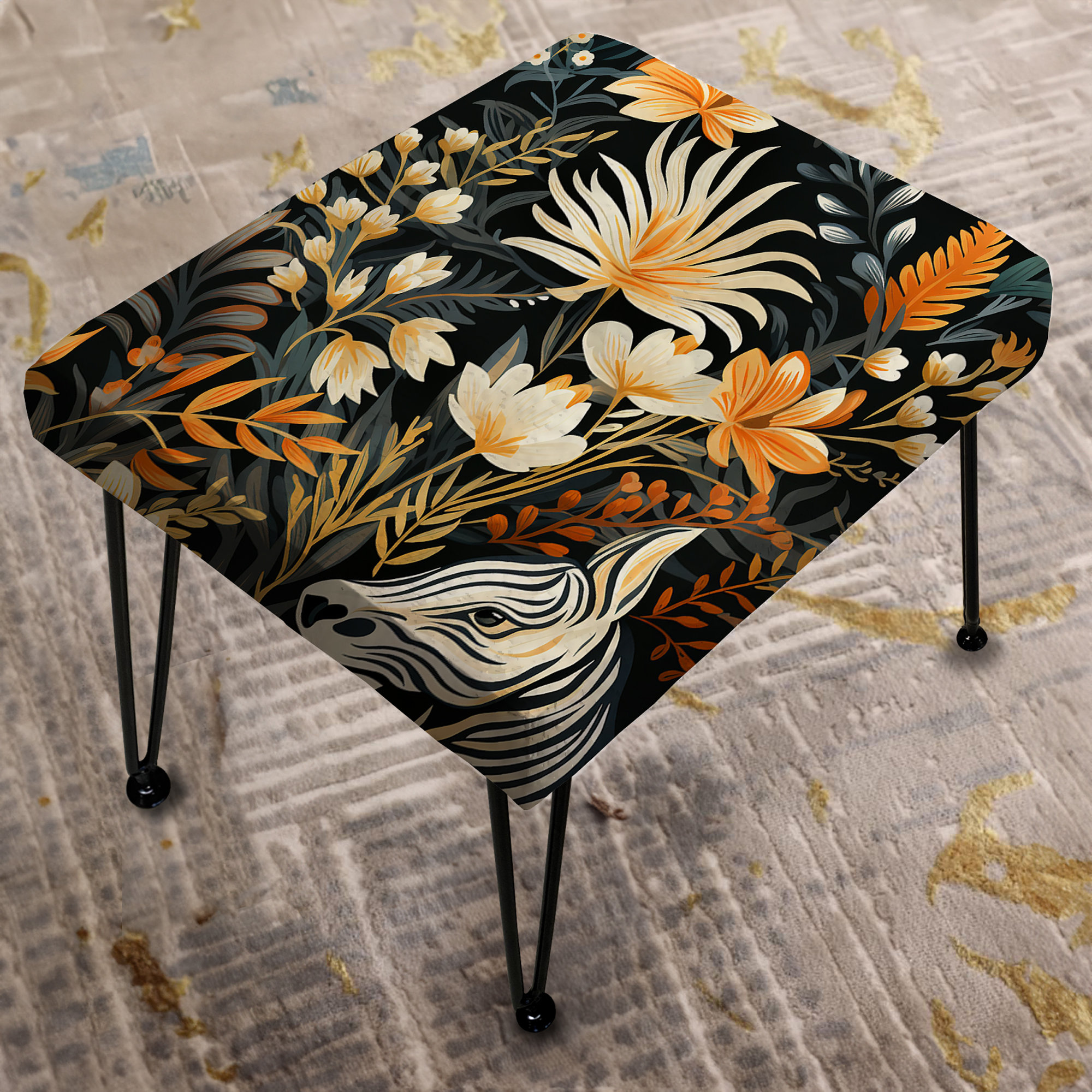 East Urban Home Fells - Zebra Safari Dreams - Animal Print Rectangle ...