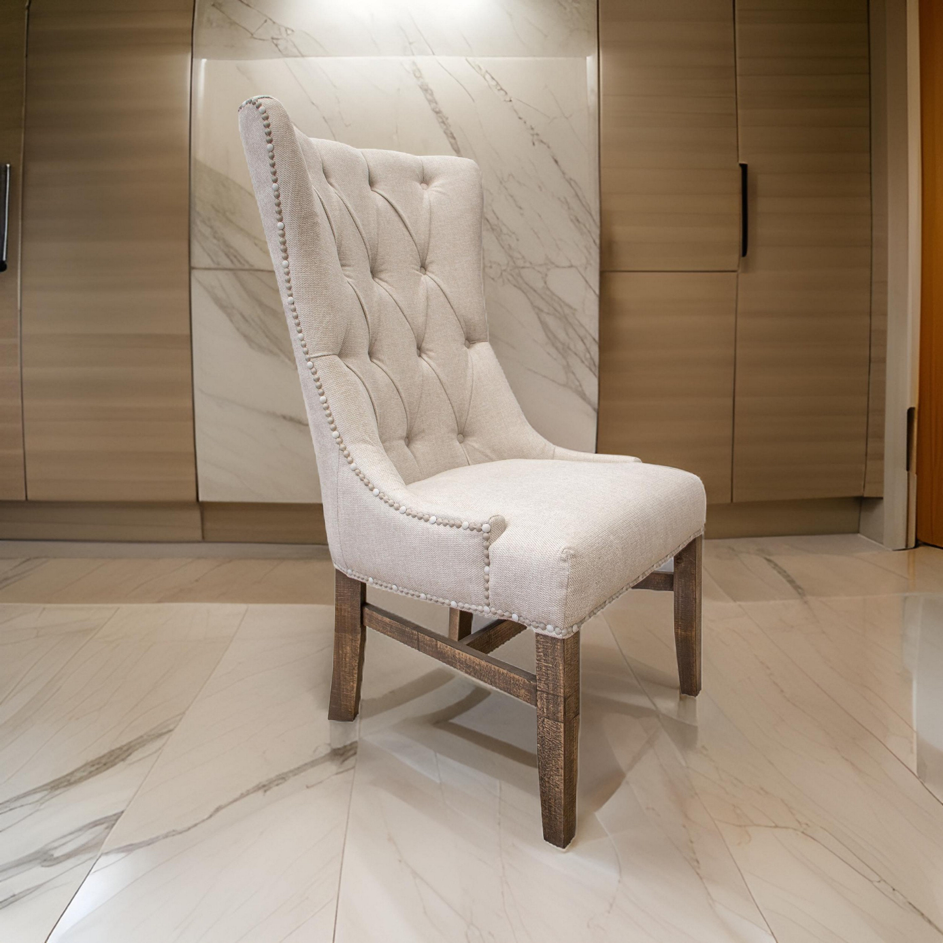 Canora Grey Sayne Unfinished Tufted Upholstered Back Side Chair | Wayfair