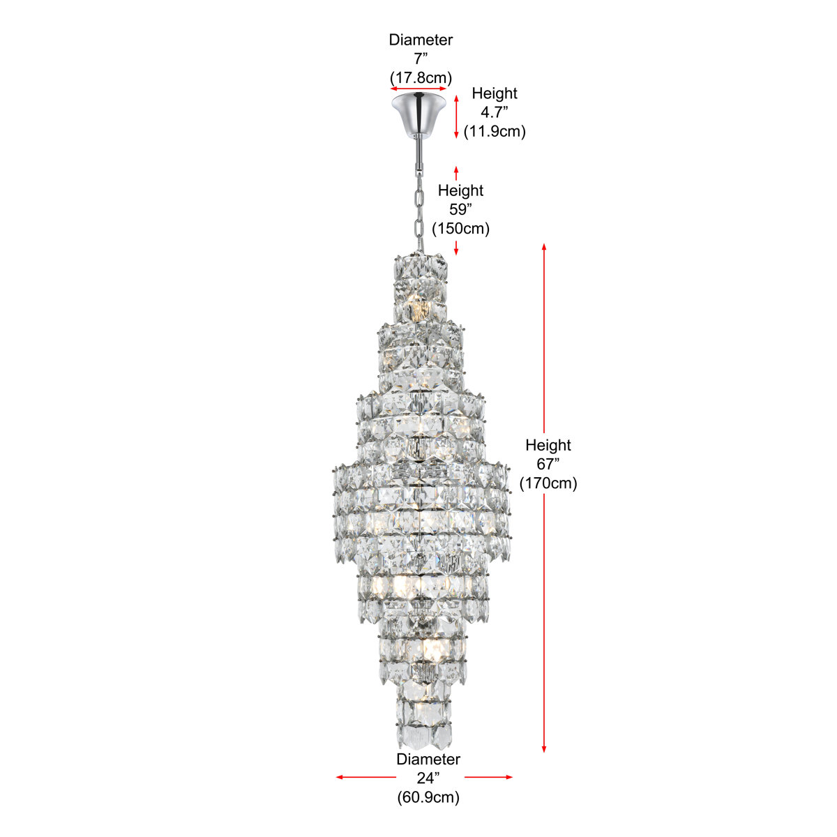 Mercer41 Cinda 24 inch Chandelier - Wayfair Canada