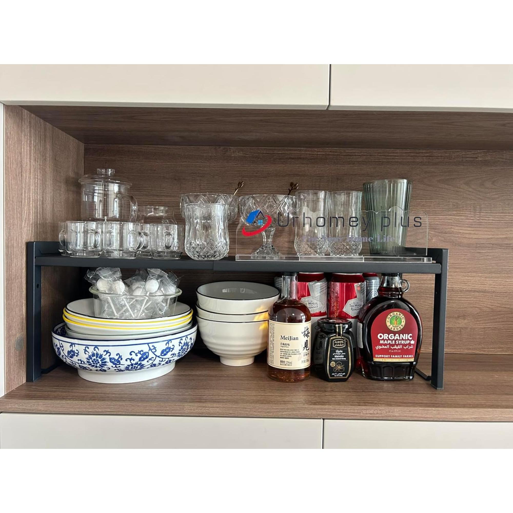 Wrought Studio 2 Pack Expandable Cabinet Shelf Organizer 16-26" L ...