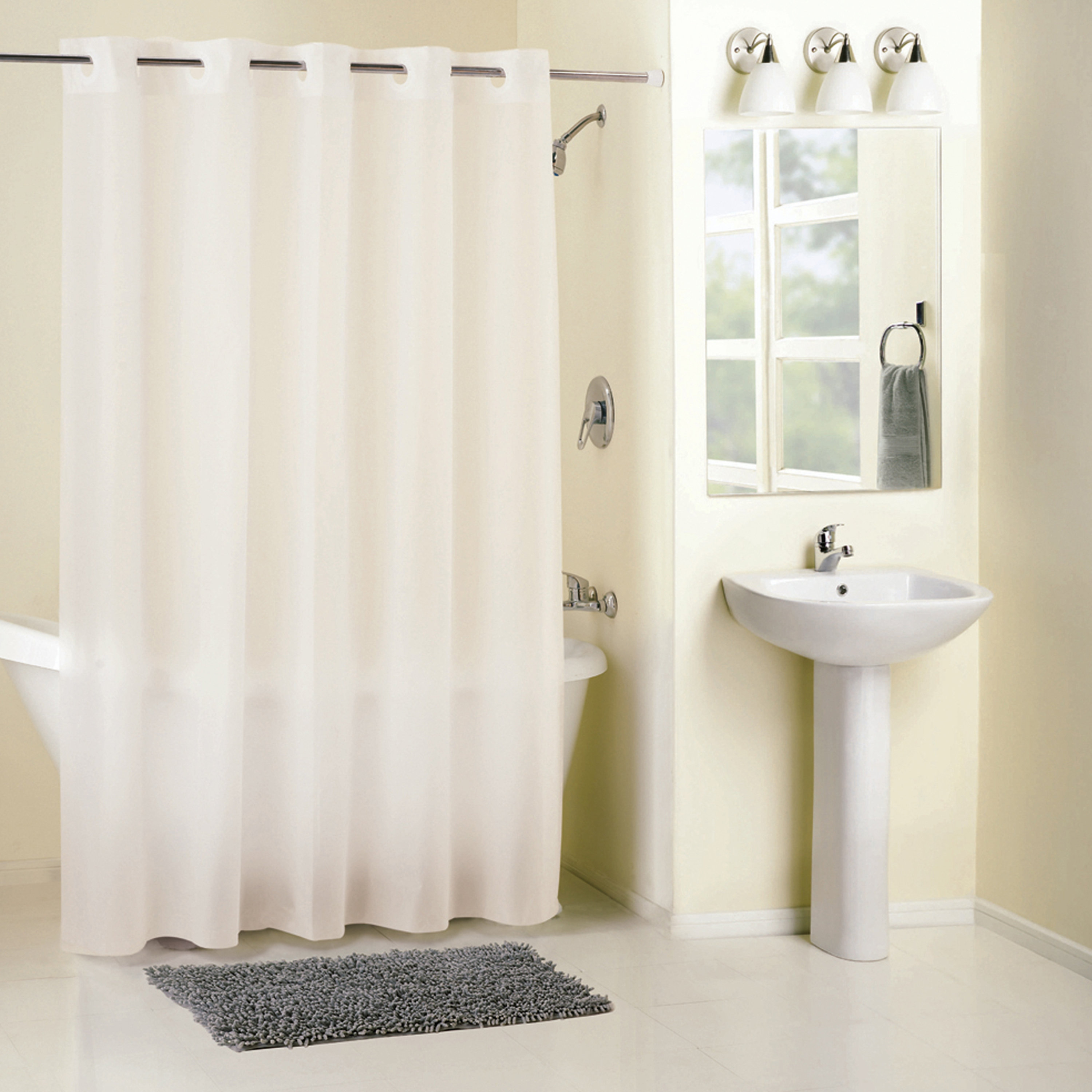 Hookless Solid Color Shower Curtain | Wayfair