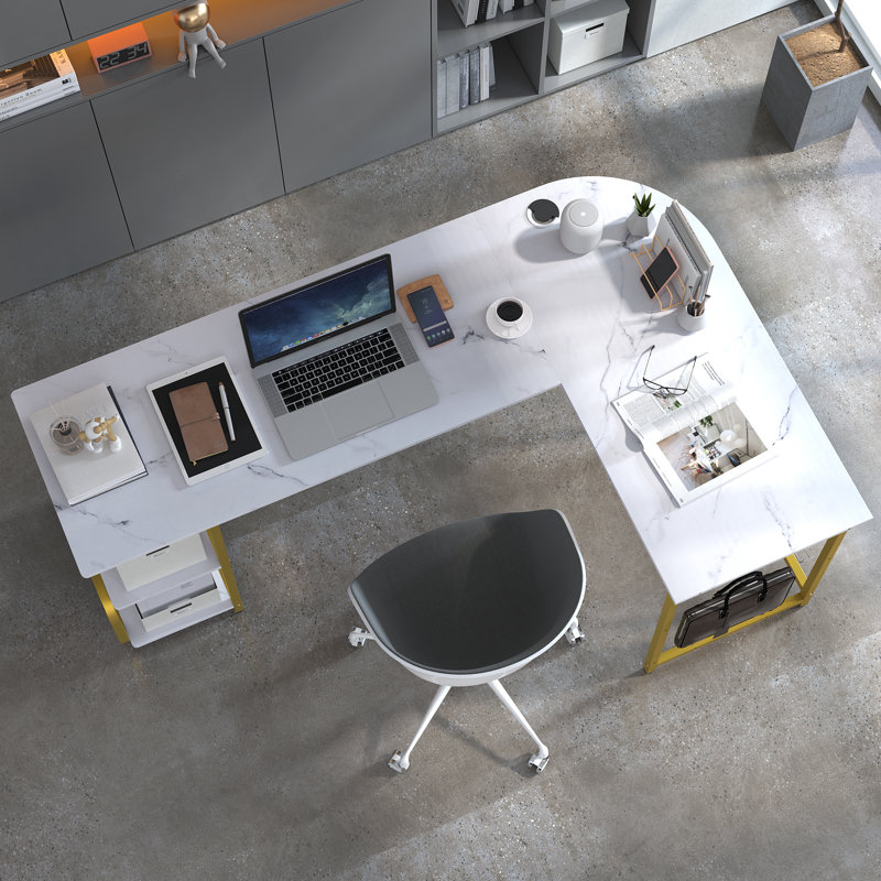 Everly Quinn Violetrose 72.82'' Desk & Reviews - Wayfair Canada