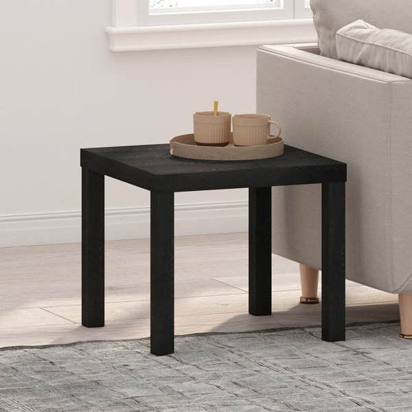 17 StoriesSimple Square Coffee Table, Side Table, Black | Wayfair.co.uk