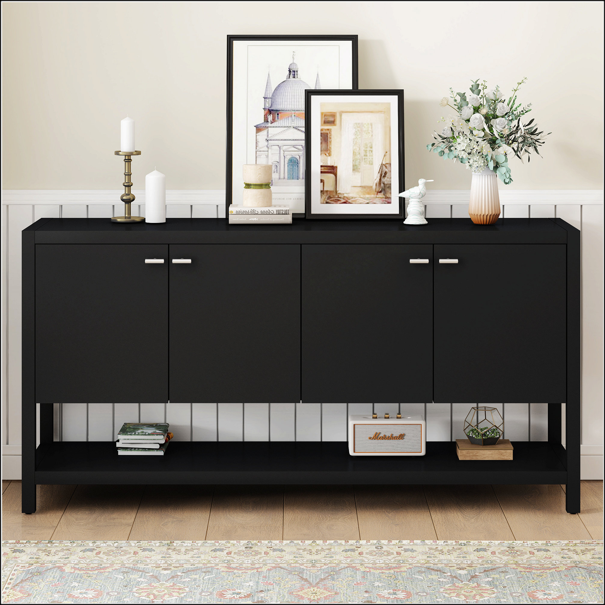 Latitude Run® Functional Entryway Console Table With Abundant Storage ...