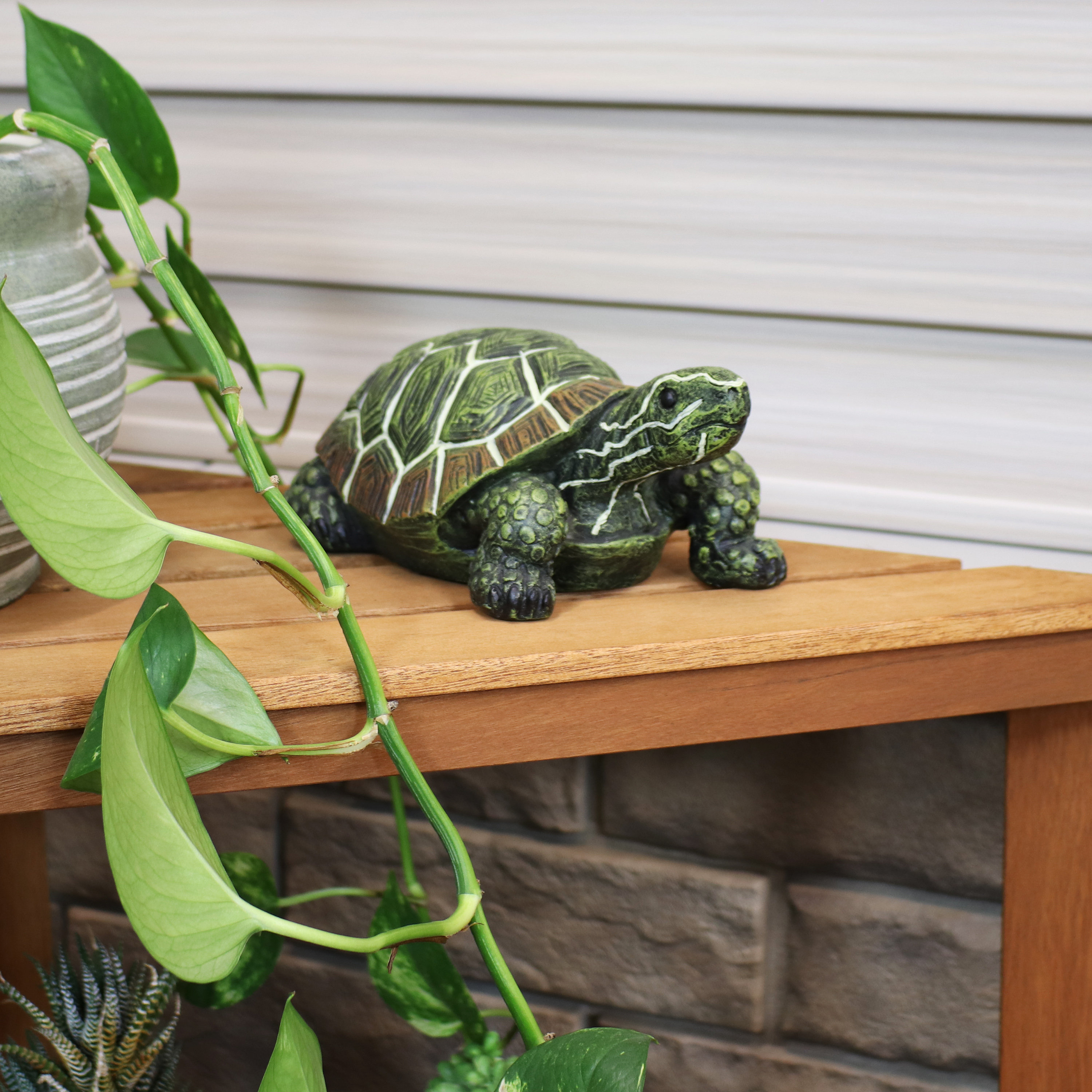 Bay Isle Home™ Rushmere 3.75" Terrance the Tortoise Polystone Outdoor ...