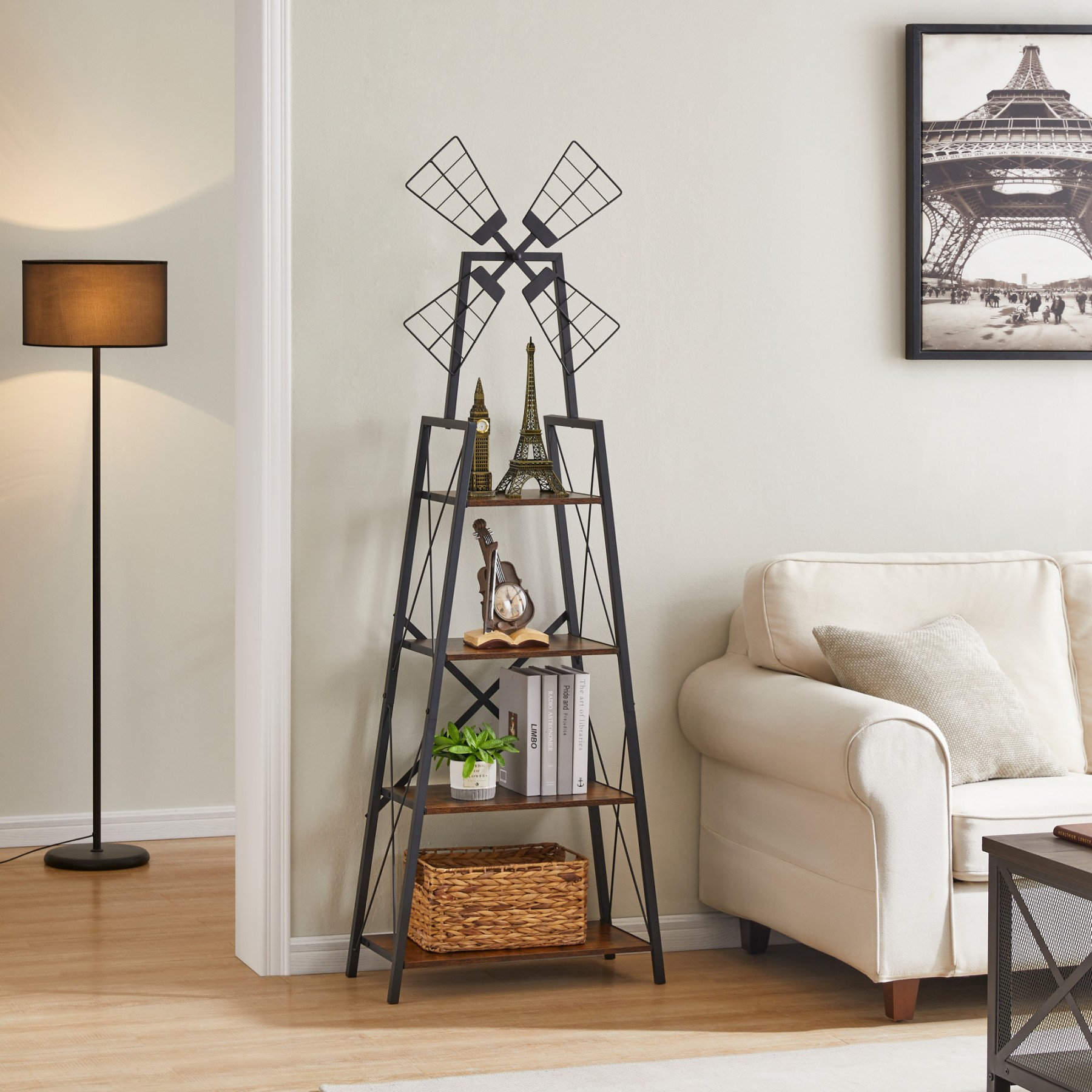 House of Hampton® 4-Tier Narrow Book Shelf, Bookcase | Wayfair