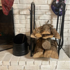 Winston Porter Abhik 17'' W Metal Log Rack & Reviews | Wayfair