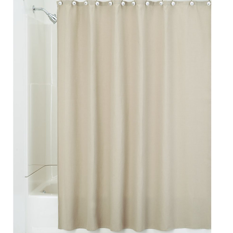 iDesign York Solid Color Single Shower Curtain & Reviews | Wayfair