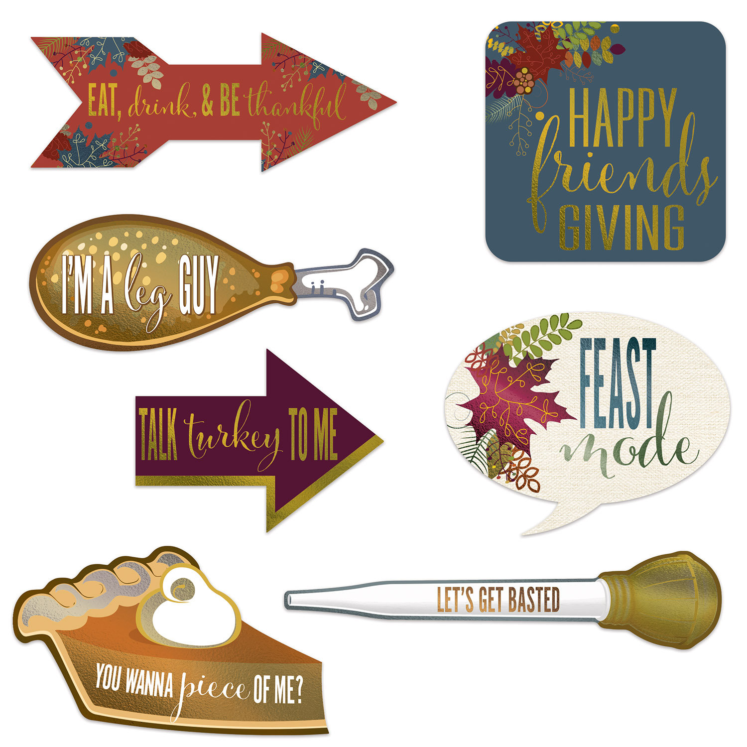 Beistle Foil Friendsgiving Photo Fun Signs - Wayfair Canada