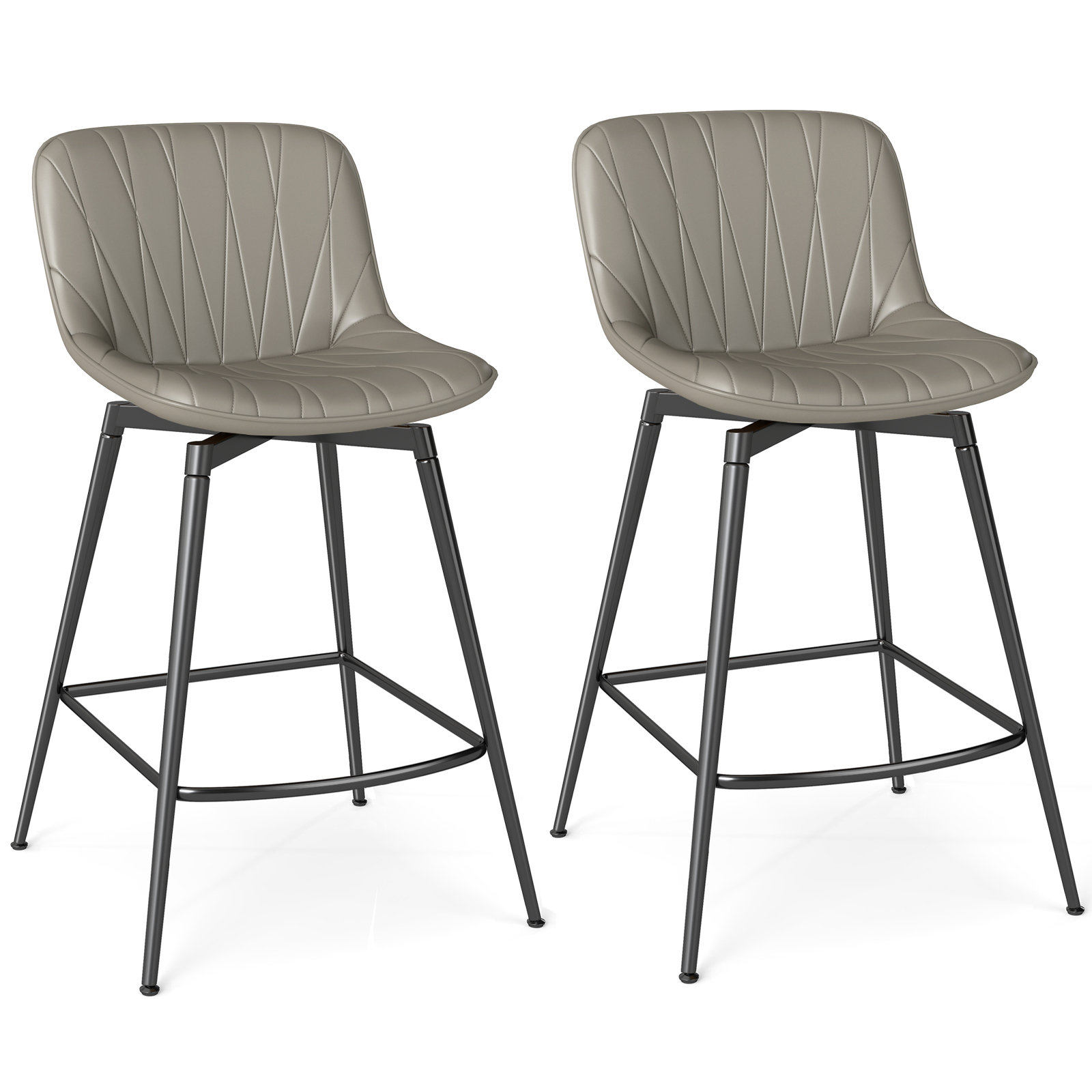 17 Stories 28inch Swivel Counter Height Bar Stool| Hold Up To 500lbs ...