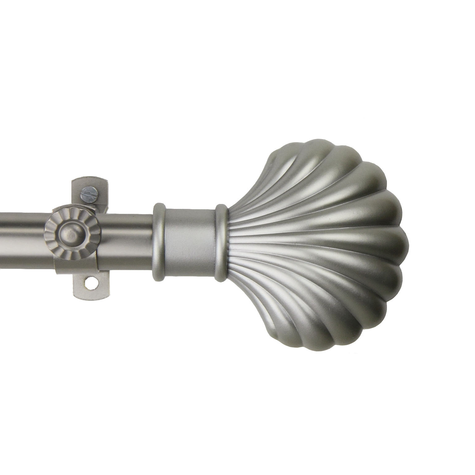 Fleur De Lis Living Maywood Adjustable 0.81'' Single Curtain Rod ...
