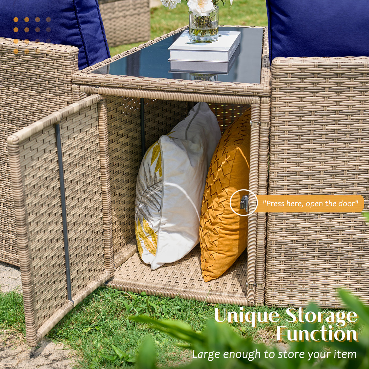 Latitude Run® Leiny 11 Piece Rattan Sofa Seating Group With Cushions ...