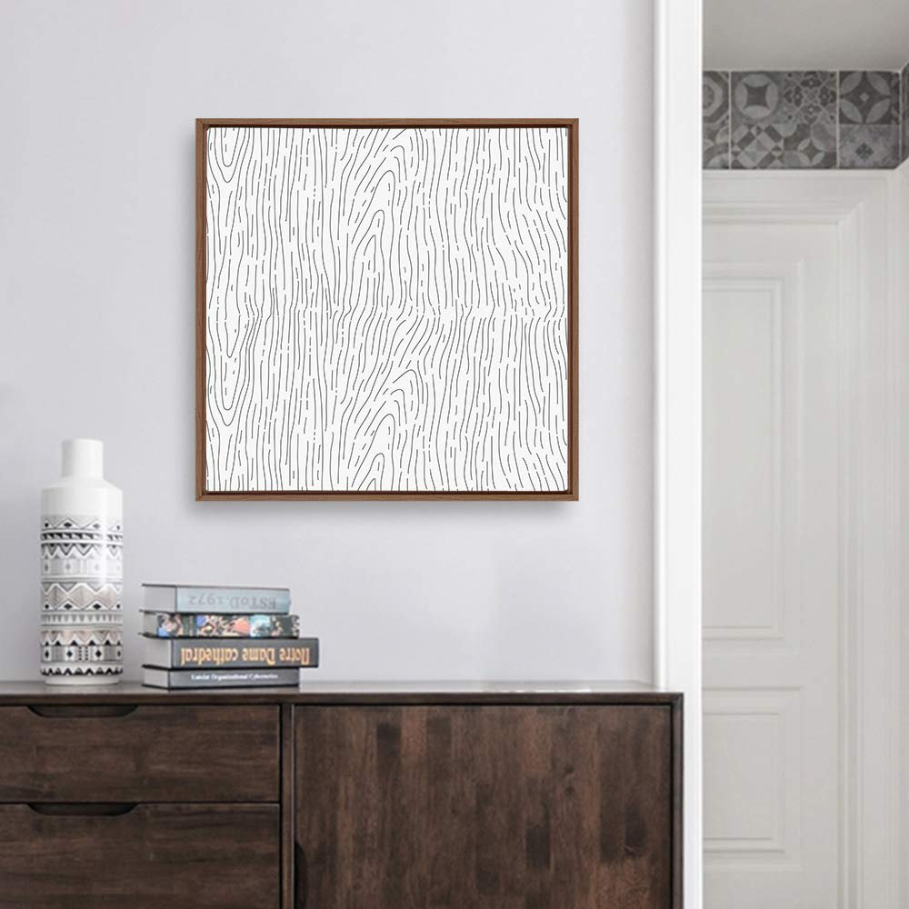 wall26 Wood Grain Inspired Framed On Canvas Print | Wayfair