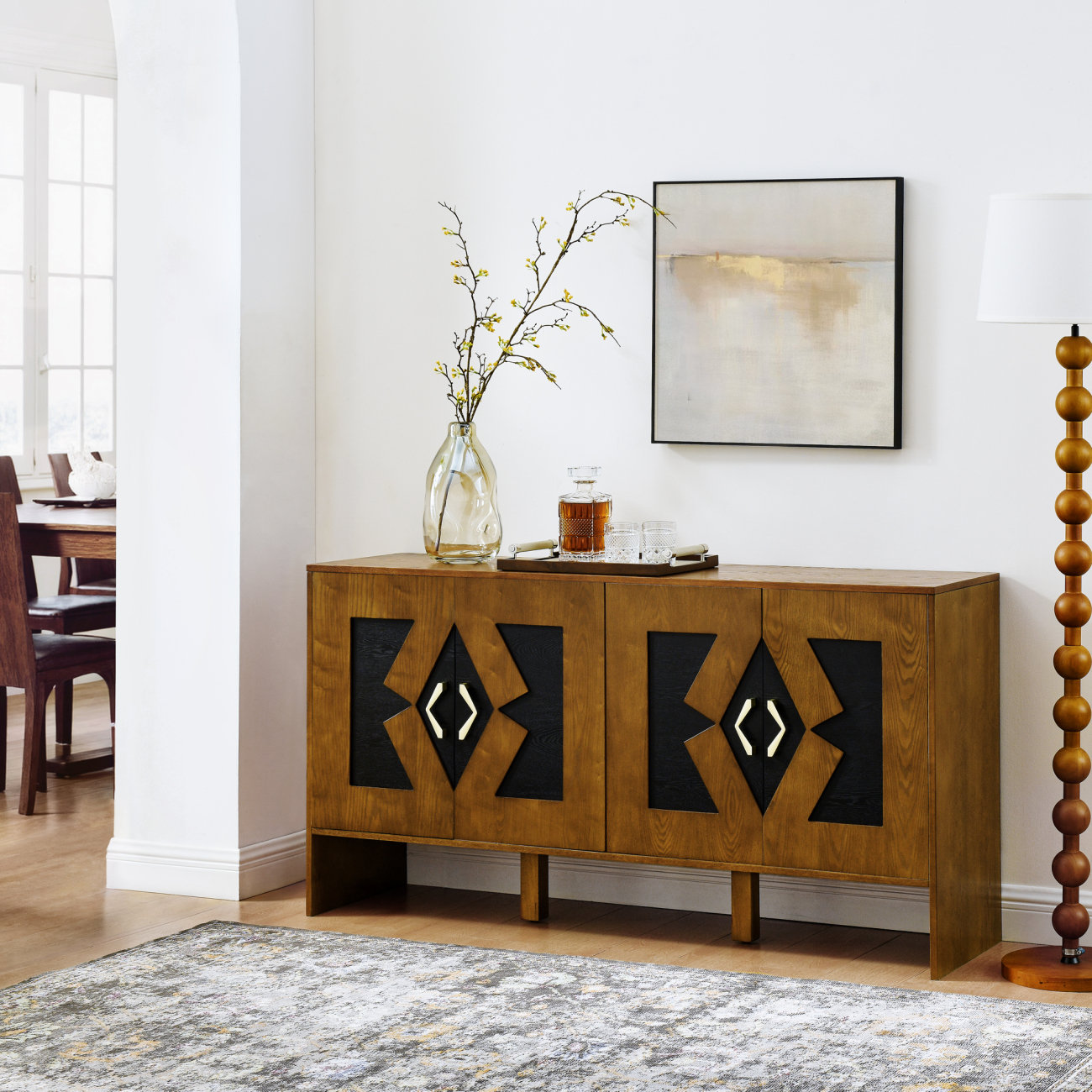 Ebern Designs Sideboard Buffet Cabinet With Storage, TV Media Console ...