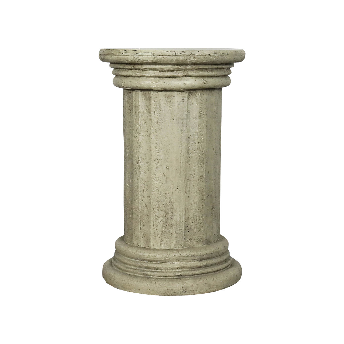 Ophelia & Co. Unique Outdoor Concrete Side Table, Modern Pillar End ...