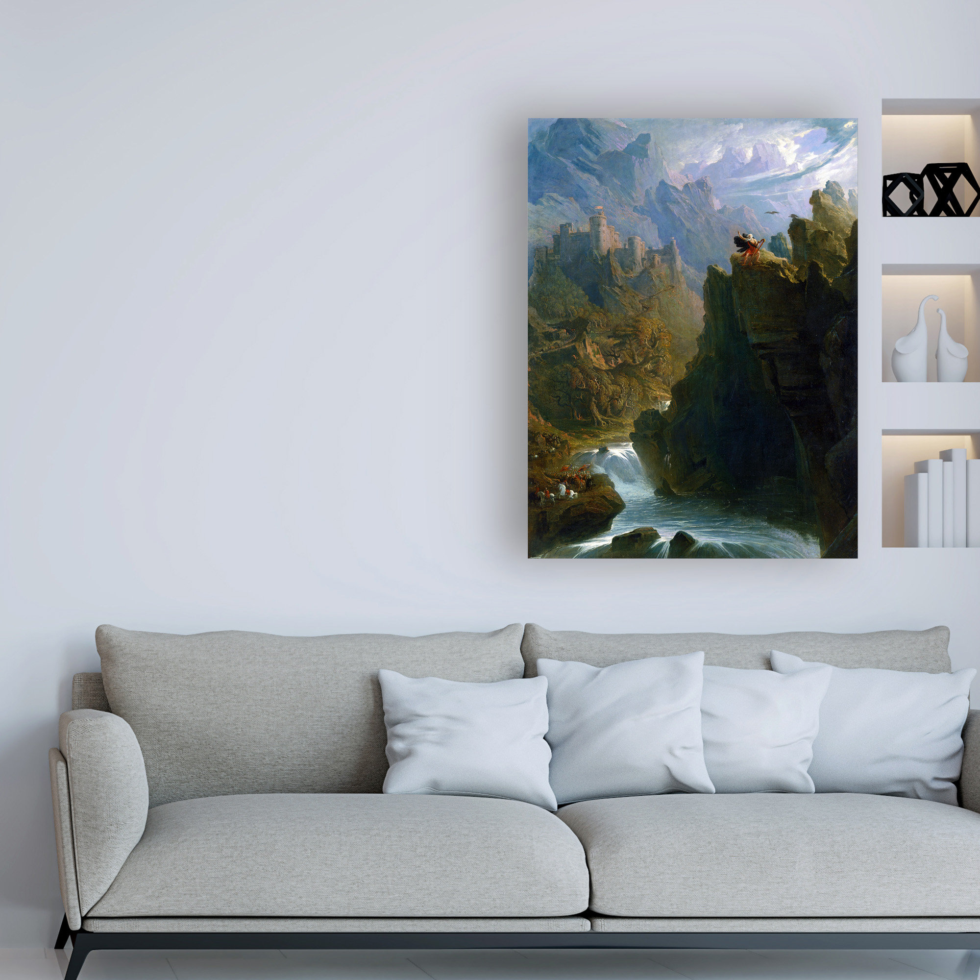 Red Barrel Studio® 'The Bard' by John Martin - Painting Print on Canvas ...