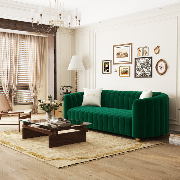 Mercer41 Beonica 83.46'' Velvet Sofa | Wayfair