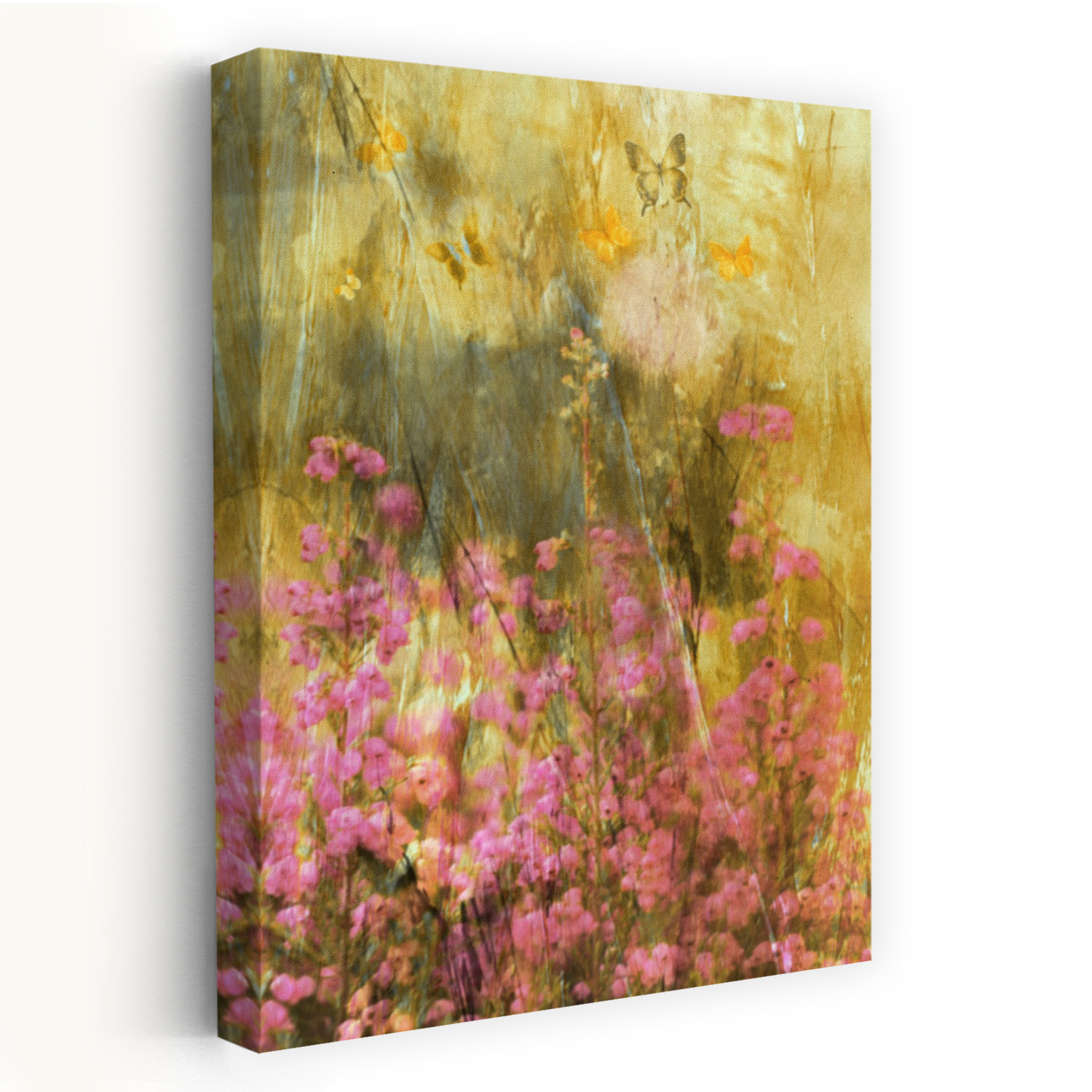 Lark Manor™ Contemporary Art Abstract Contemporary Butterfly Flower ...