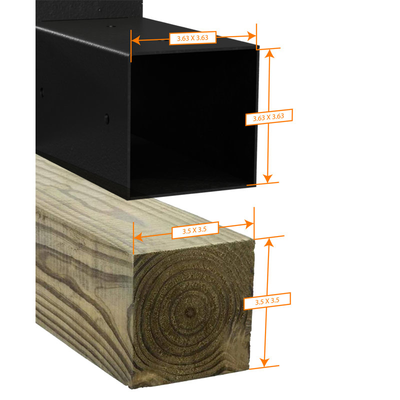 Bjorn Woodworks 4x4 Pergola brackets DIY Kit & Reviews | Wayfair