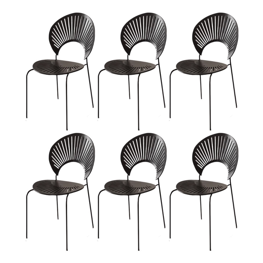 Corrigan Studio® Modern Simple Durable Carbon Steel Dining Chairs | Wayfair