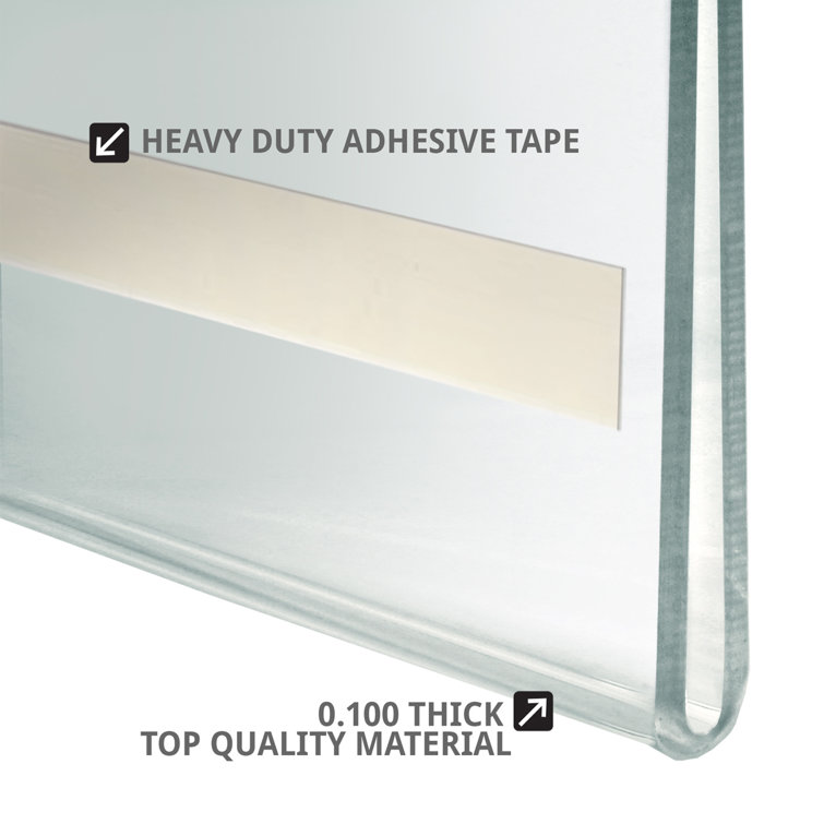 Azar Displays 11.5" X 2.5" 10pk Acrylic Wall Mount Nameplate Sign ...